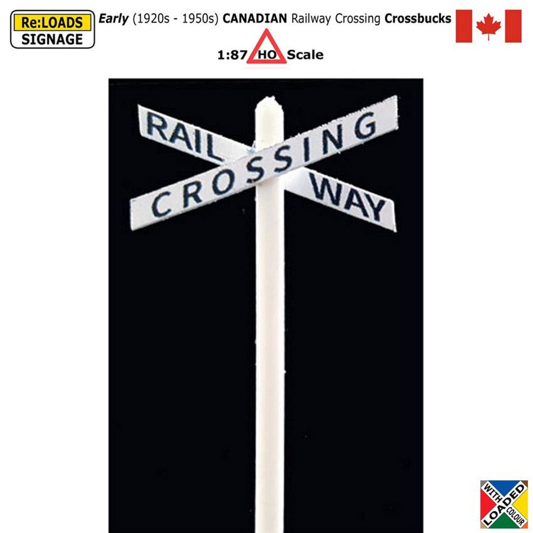 Early CANADIAN H0 Model Railway Crossbucks HO Scale Trains Level ...