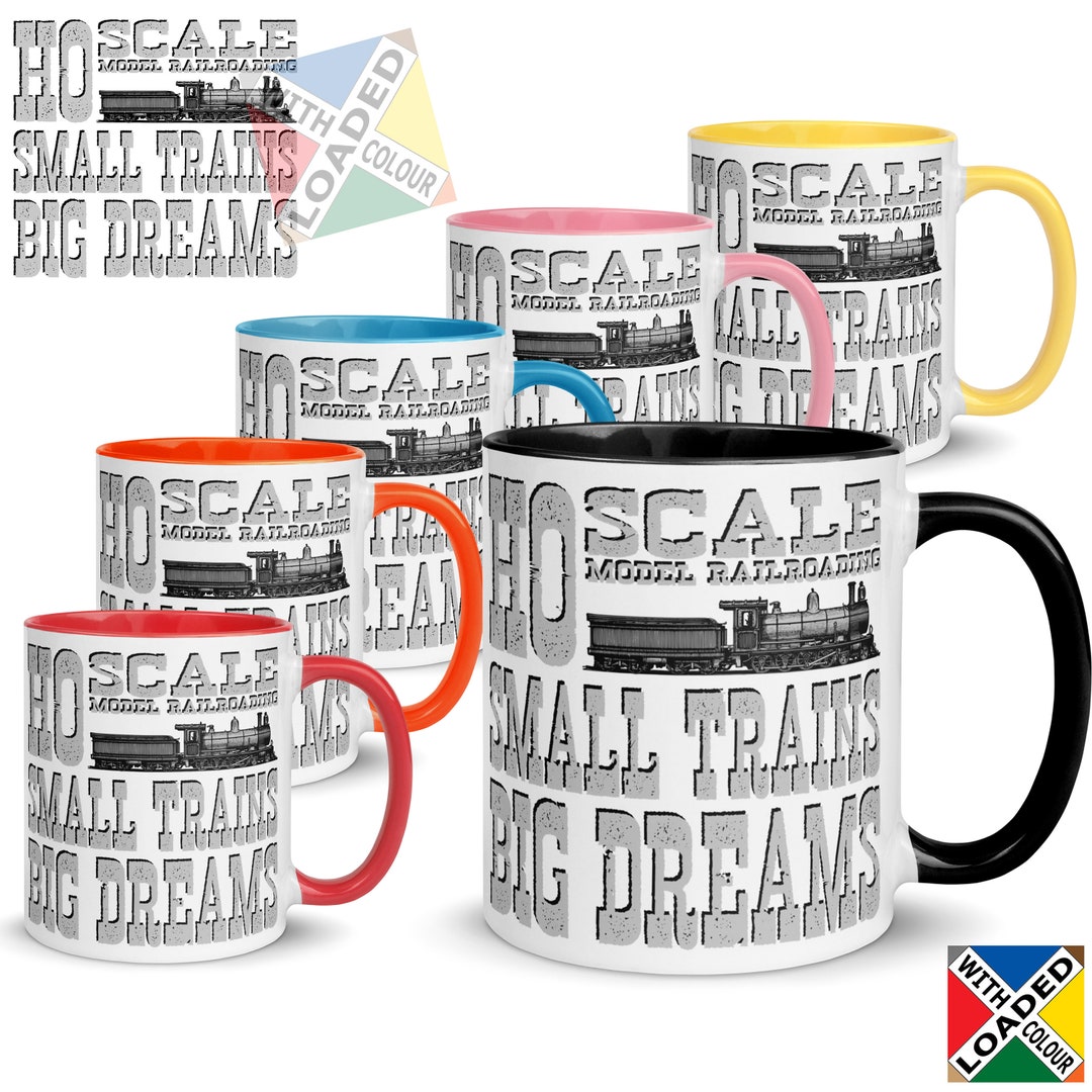 HO Scale Trains Model Railroad Mug Train Gift, HO Train Accessories ...