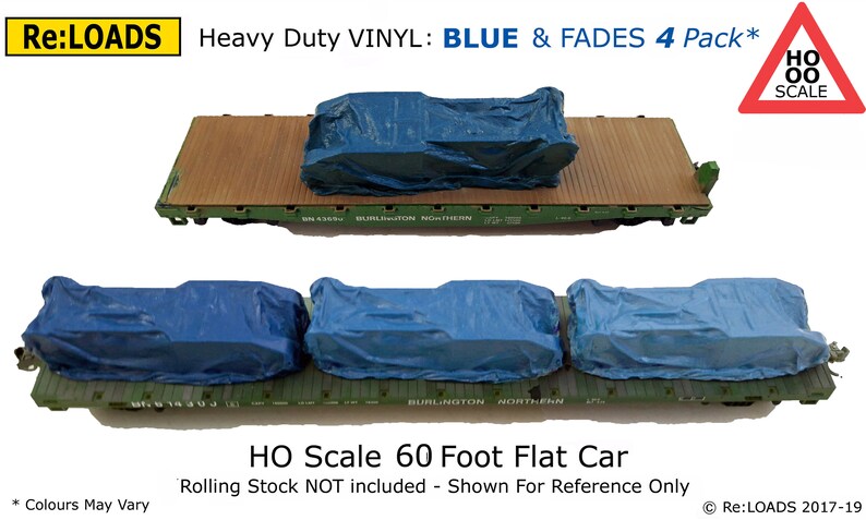 BLUE & Fades 'vinyl' Tarped Covered Sheeted Machinery Chassis Model ...