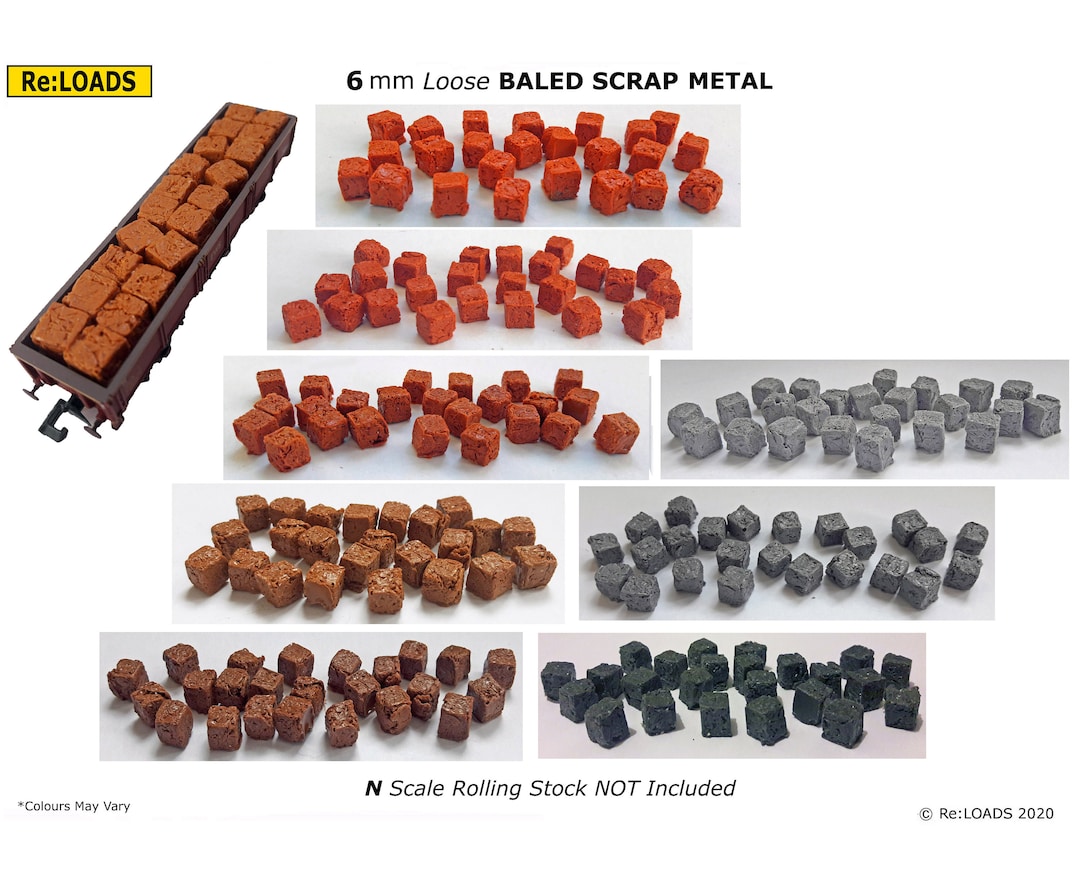 Crushed Baled 'scrap Metal' 6 Mm Loose Bales for N Gauge Trains N Scale ...
