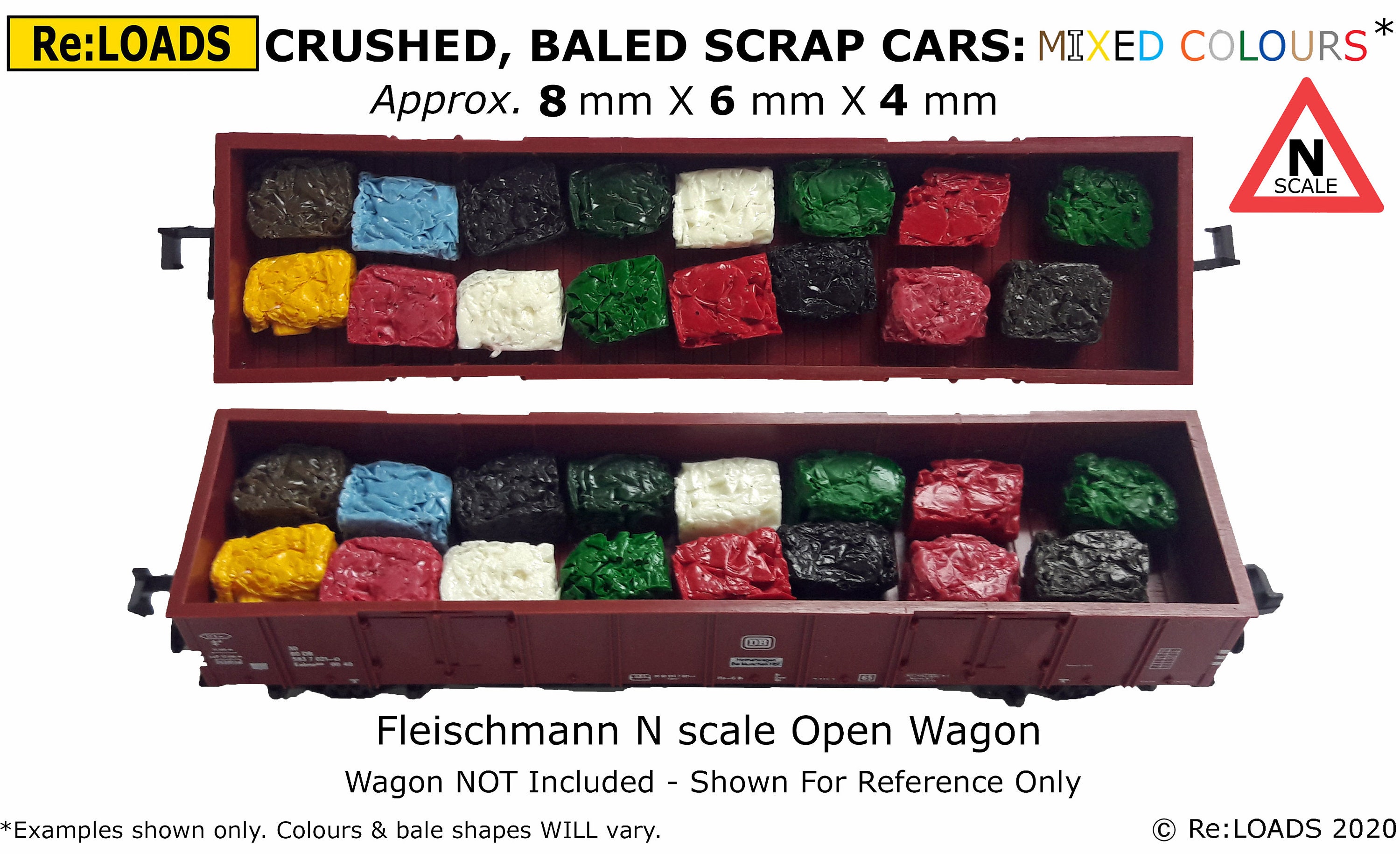 N Scale Scrap Cars Crushed & Bailed Junk N Scale Vehicles, N Scale ...