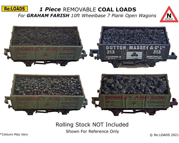 COAL / COKE Loads Removable N Gauge Model Railway Coal Loads - Etsy