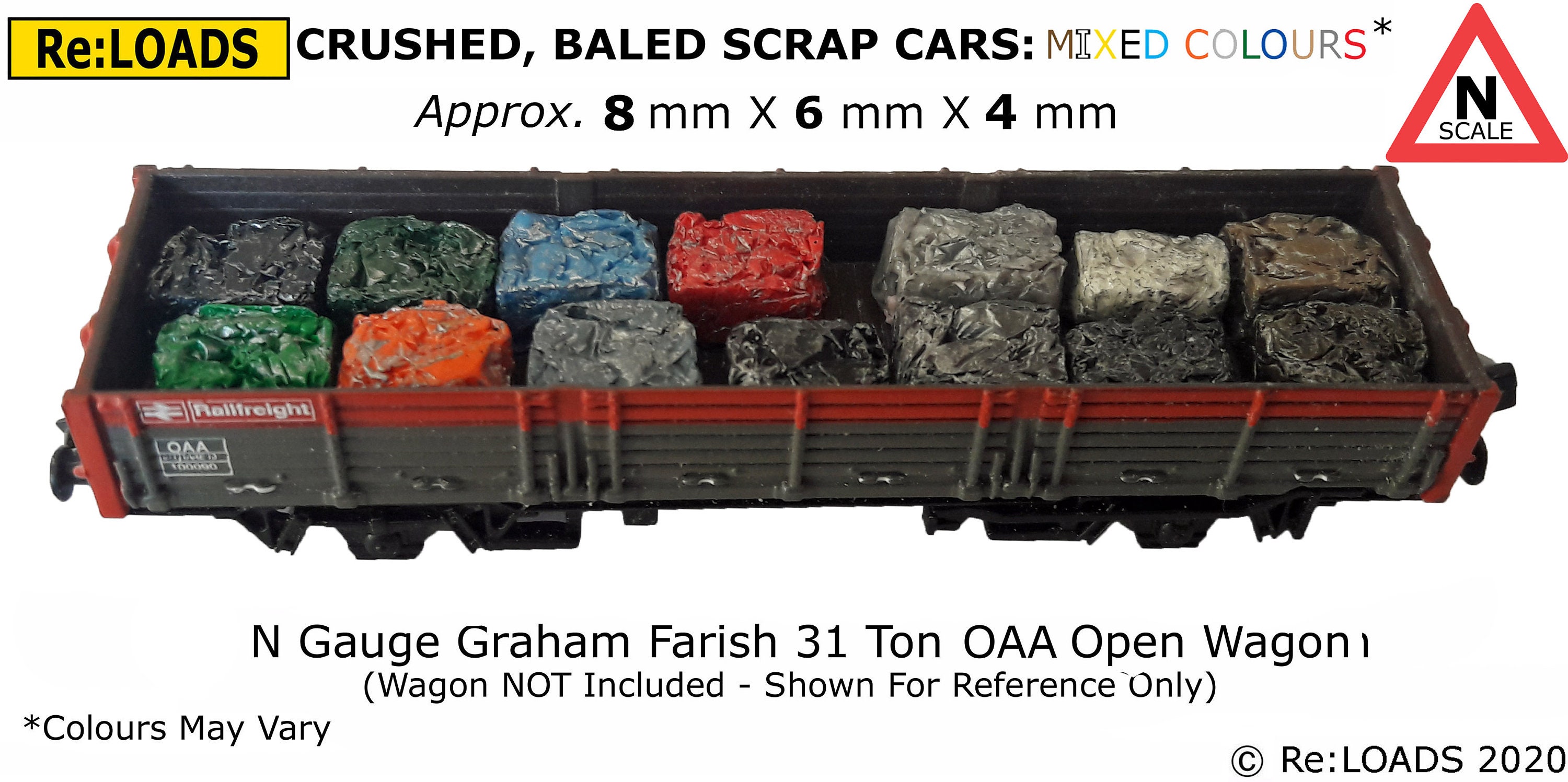 N Scale Scrap Cars Crushed & Bailed Junk N Scale Vehicles, N Scale ...