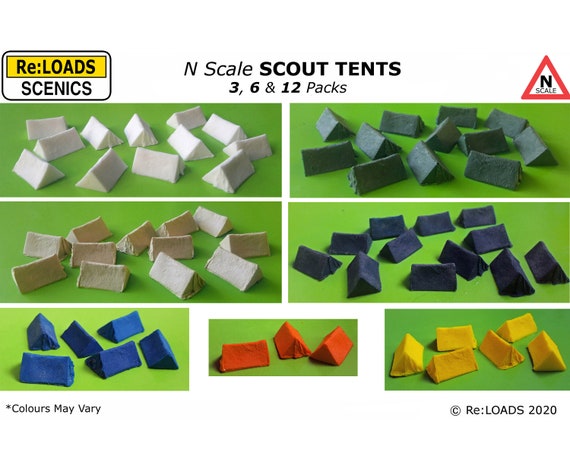 SCOUT TENTS N Scale / N Gauge Model Railway Camping Diorama | Etsy
