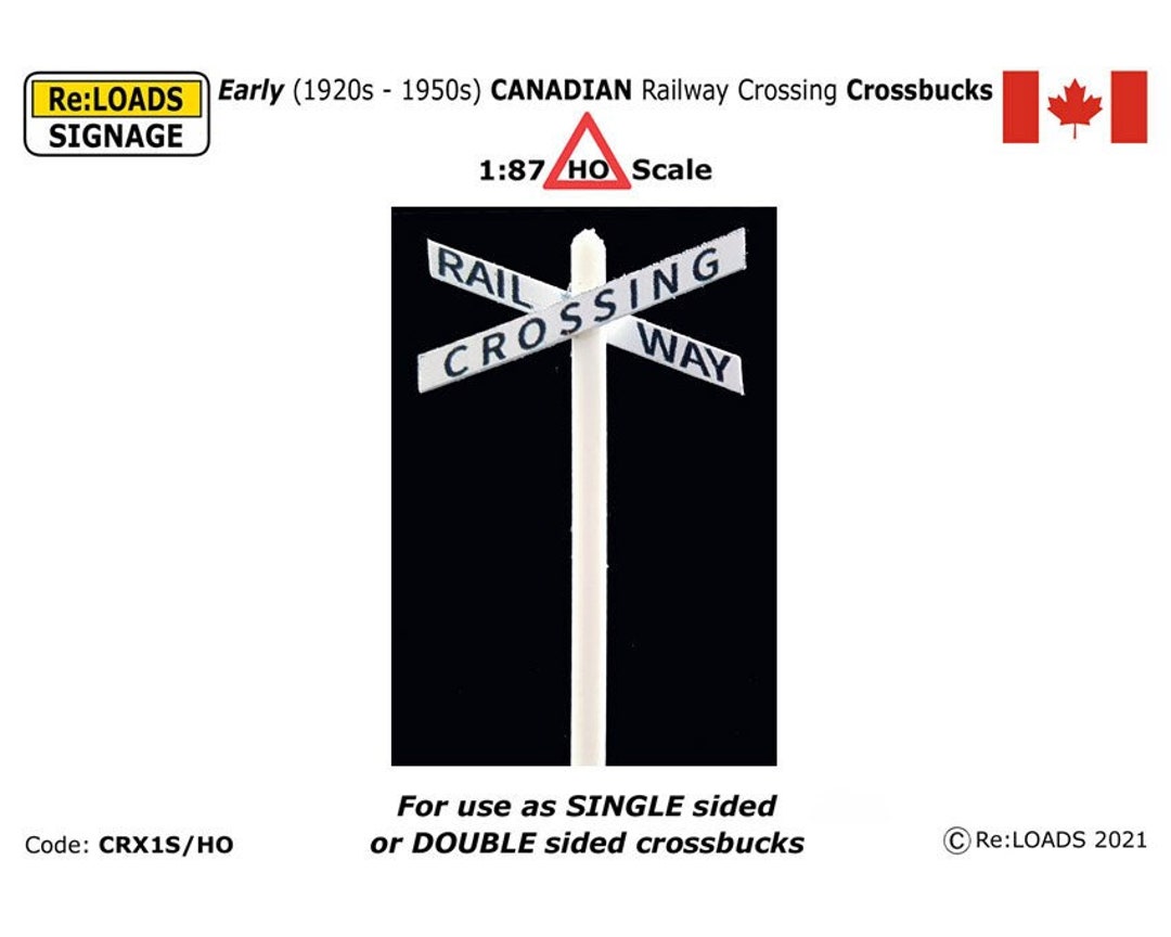 Early CANADIAN H0 Model Railway Crossbucks HO Scale Trains Level ...