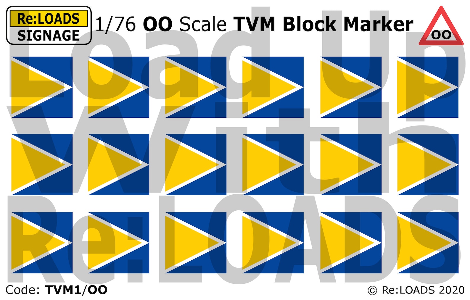 TVM Trackside Block Markers Track Signs HO Scale Oo Scale - Etsy