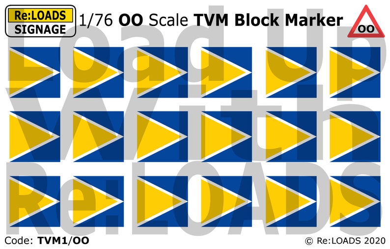 TVM Trackside Block Markers Track Signs HO Scale Oo Scale - Etsy UK