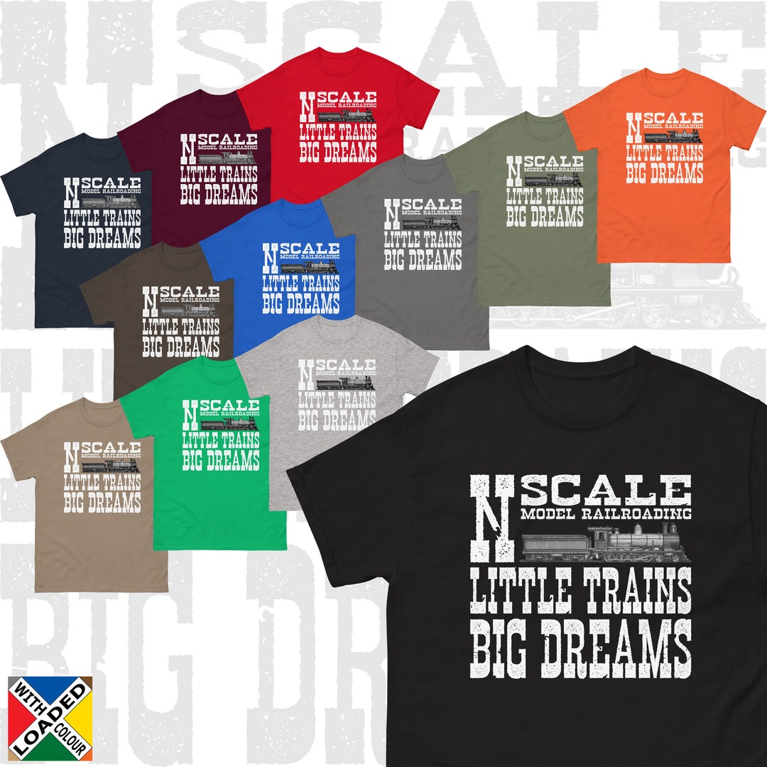 N Scale Trains Shirt N Scale Train Model Railroad T Shirts Train Shirts ...