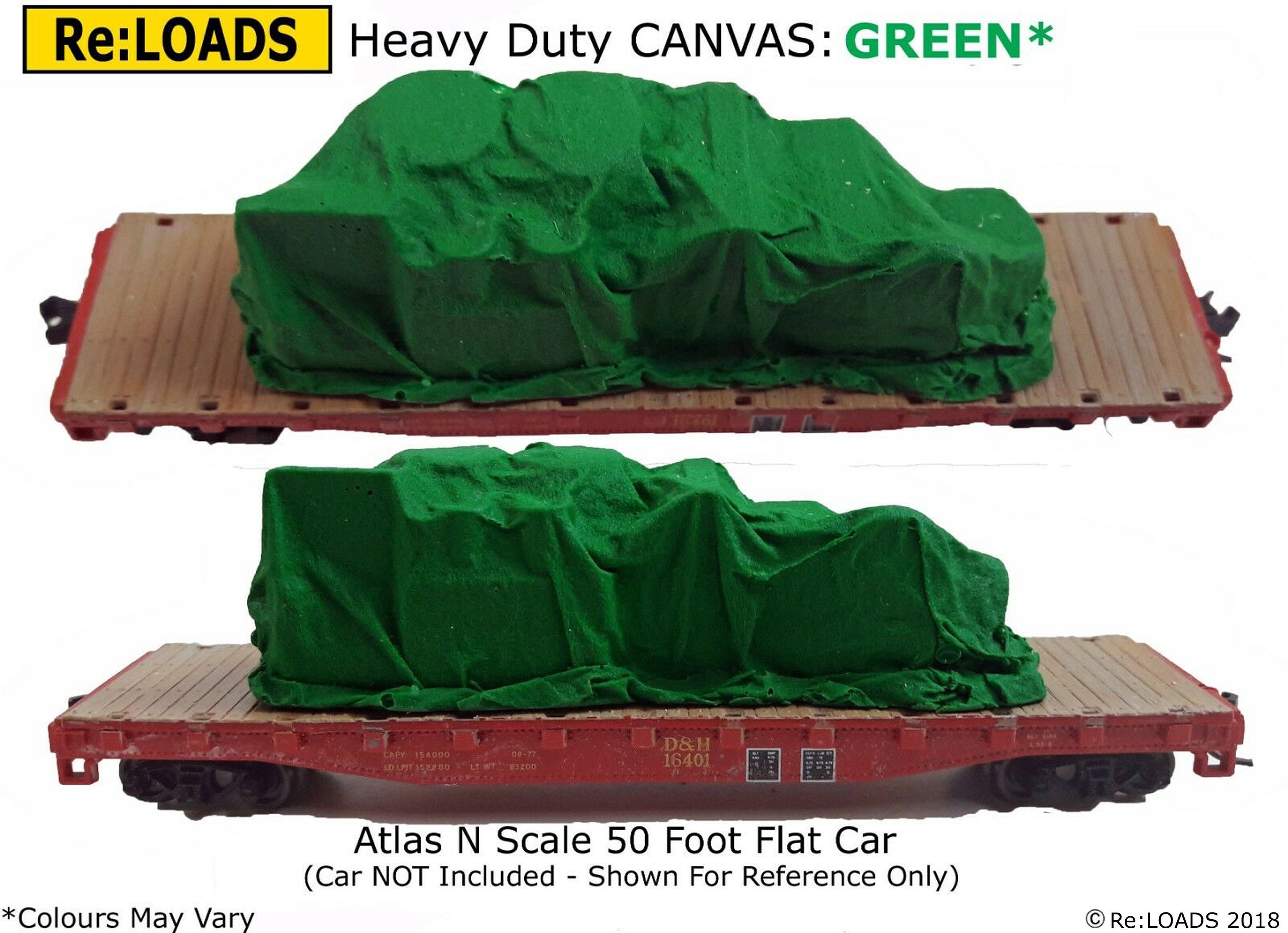 GREEN Tarped Covered Sheeted Large N Scale Load for Model Road | Etsy