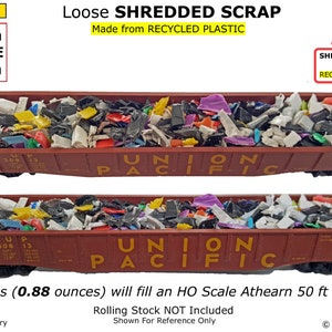 SHREDDED SCRAP for HO Scale Model Railroad Loads, Oo Model Railway ...