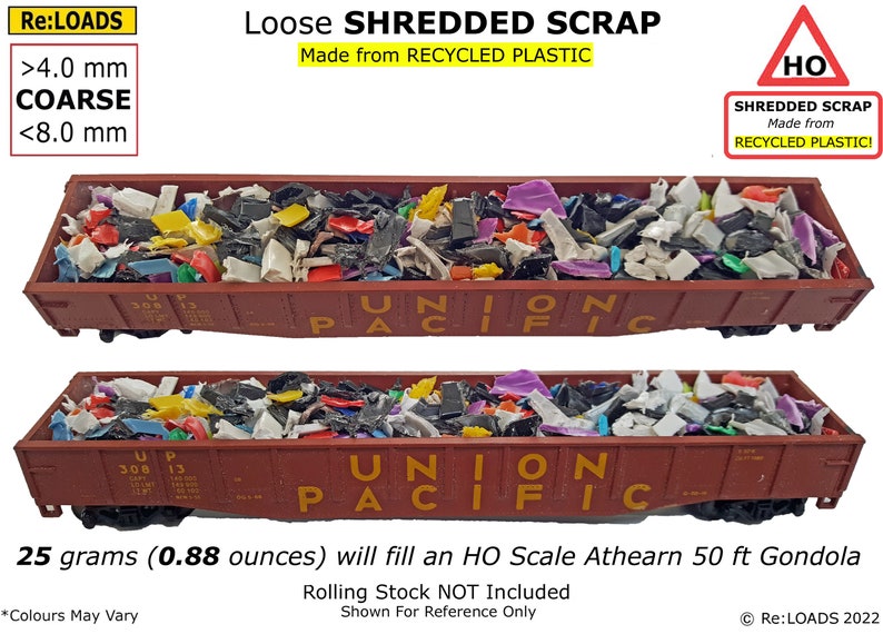 SHREDDED SCRAP for HO Scale Model Railroad Loads, Oo Model Railway ...