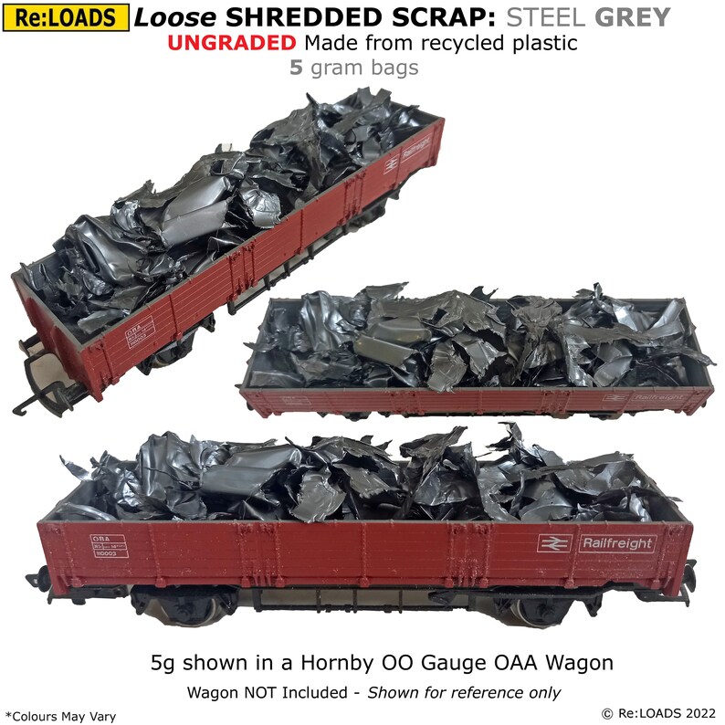SHREDDED SCRAP for HO Scale Model Railroad Loads, Oo Model Railway ...