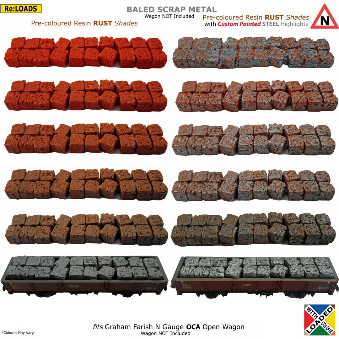 Crushed, Baled Scrap Metal STEEL Load, Scrap Metal Bales, Scrap Loads ...