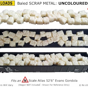 Model Railroad N Scale Trains Scrap Load Model Railway Load Crushed ...