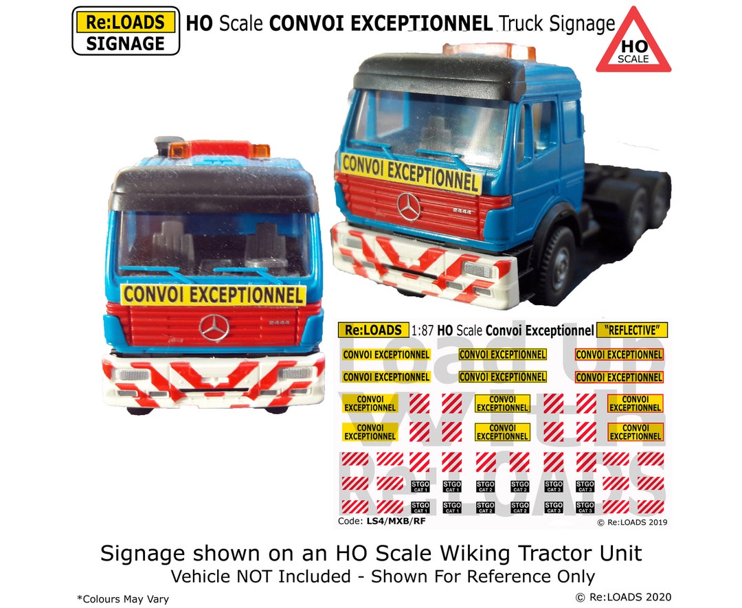 Ho/oo Scale UK, French, European Convoi Exceptionnel Load & Vehicle ...