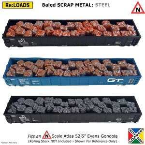 Model Railroad N Scale Trains Scrap Load Model Railway Load Crushed ...