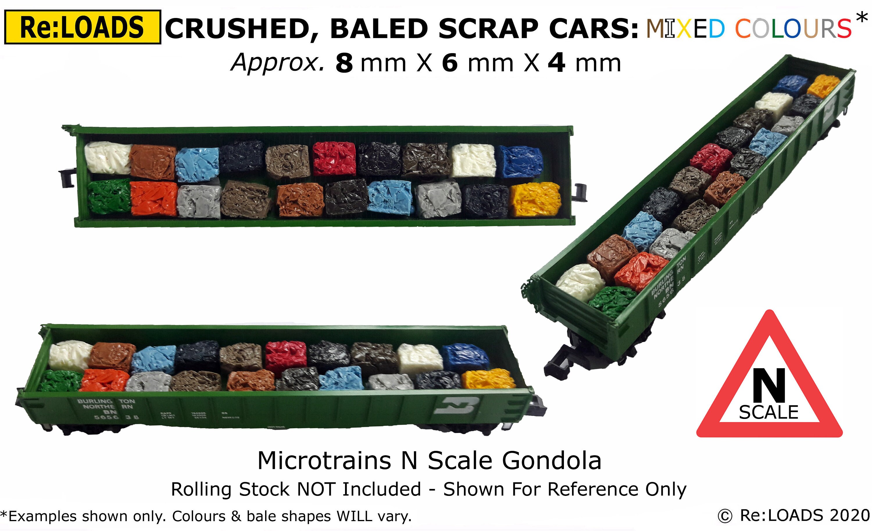 N Scale Scrap Cars Crushed & Bailed Junk N Scale Vehicles, N Scale ...