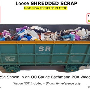 SHREDDED SCRAP for HO Scale Model Railroad Loads Oo Model - Etsy