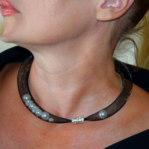 Mesh Tube Necklace - Etsy