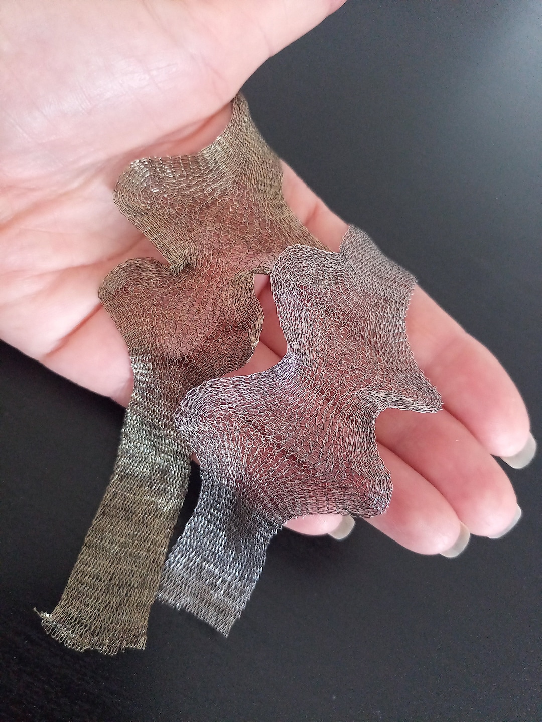 Titanium Tubular Mesh Ribbon Mesh Wire Titanium Mesh Wire Lace Silver ...