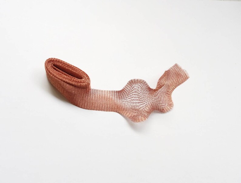 Titanium Tubular Mesh Ribbon Mesh Wire Terracotta Titanium - Etsy