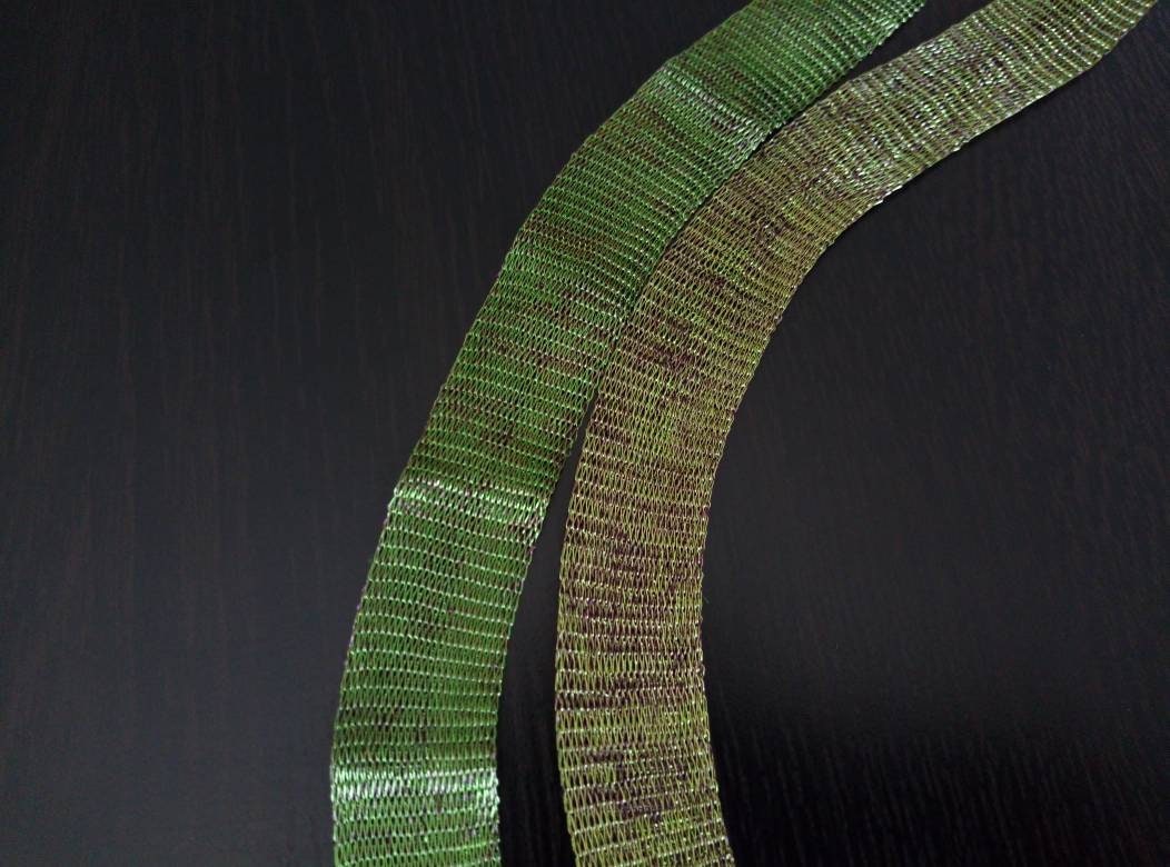 Mesh Ribbon Wire Lace Wire Mesh Ribbon Tubular Mesh Ribbon | Etsy