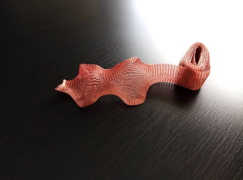 Titanium Tubular Mesh Ribbon Mesh Wire Terracotta Titanium - Etsy