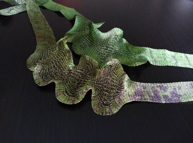 Mesh Ribbon Wire Lace Wire Mesh Ribbon Tubular Mesh Ribbon | Etsy