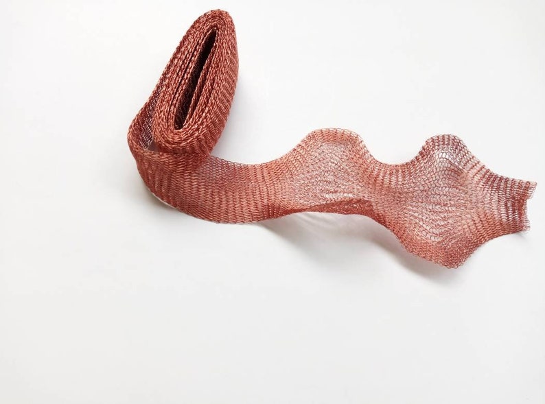 Titanium Tubular Mesh Ribbon Mesh Wire Terracotta Titanium - Etsy