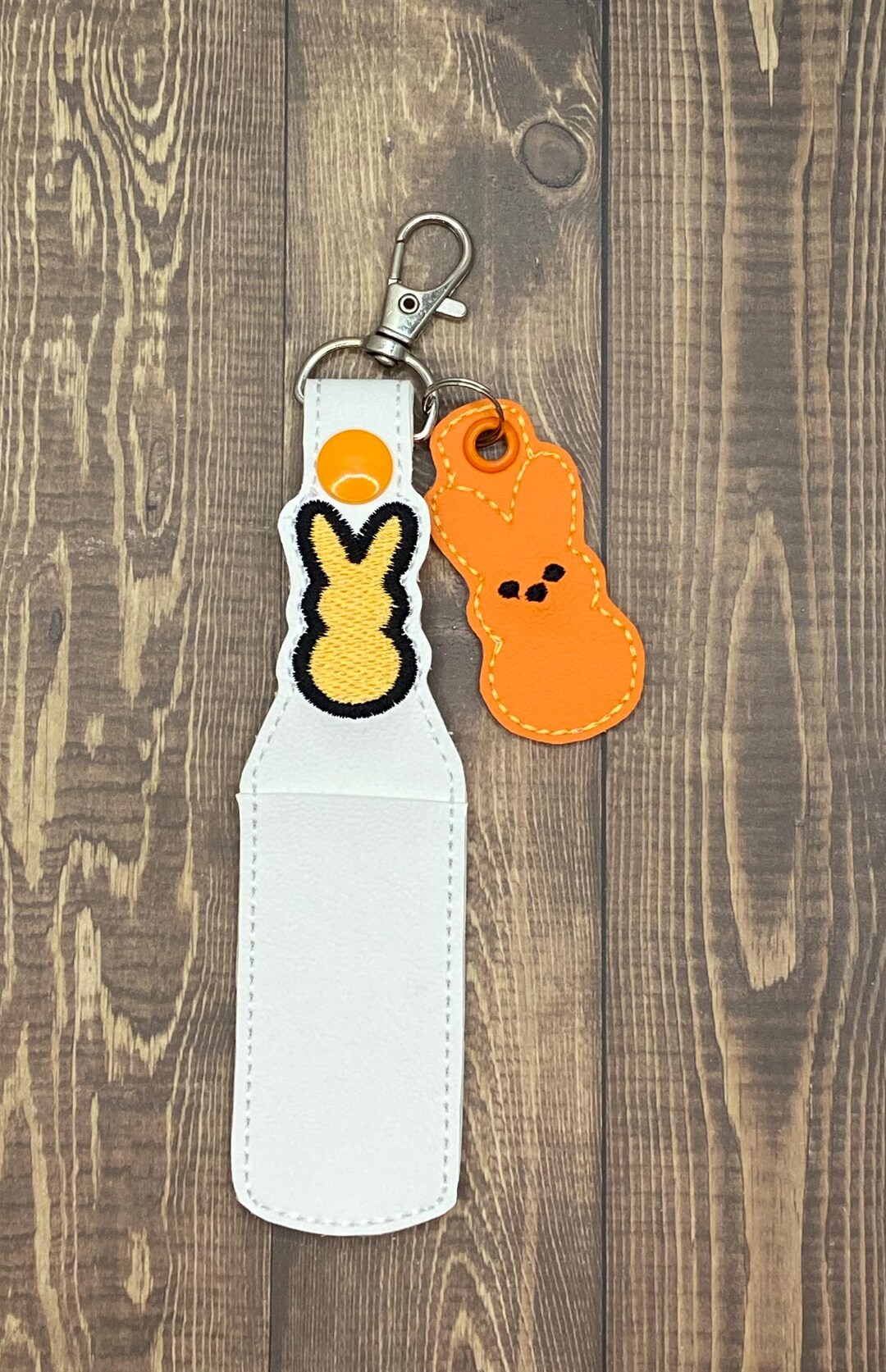PEEPS Easter Chapstick Lip Balm Holder Key Chain Easter Basket Stuffer ...