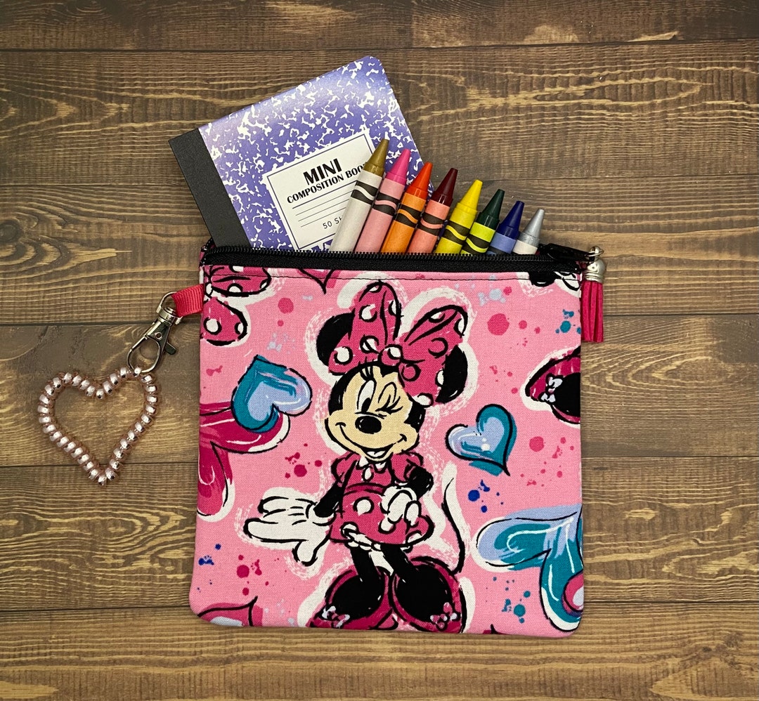 Small Zipper Pouch Disney's Minnie Mouse Preschool/kindergarten Gift ...