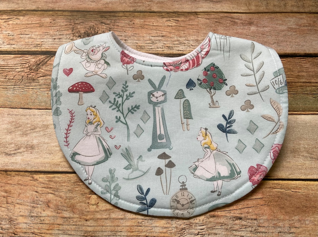 Alice in Wonderland Baby Bib Baby Girl Bib - Etsy