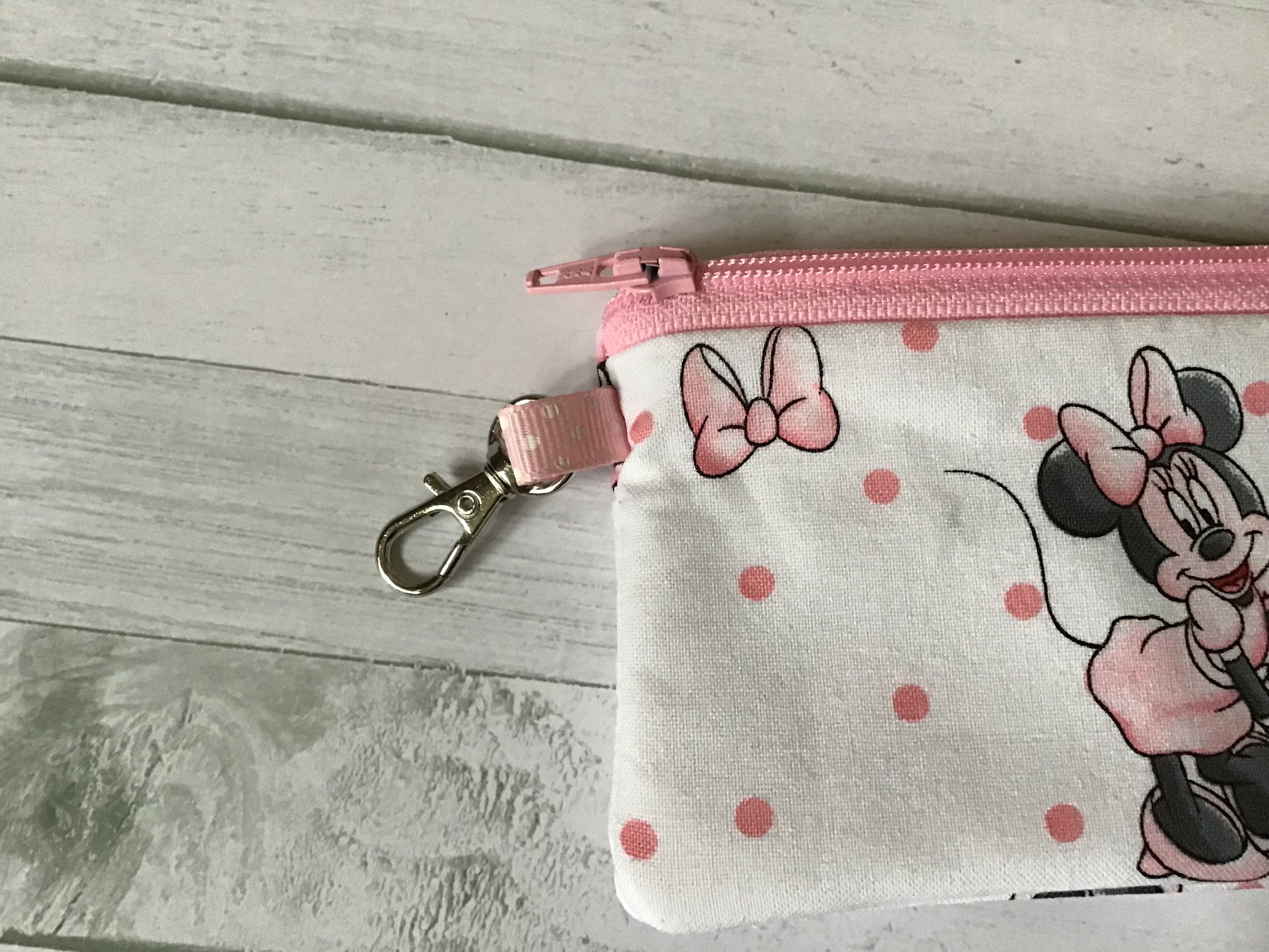 Small Zipper Pouch Disney's Minnie Mouse Christmas | Etsy