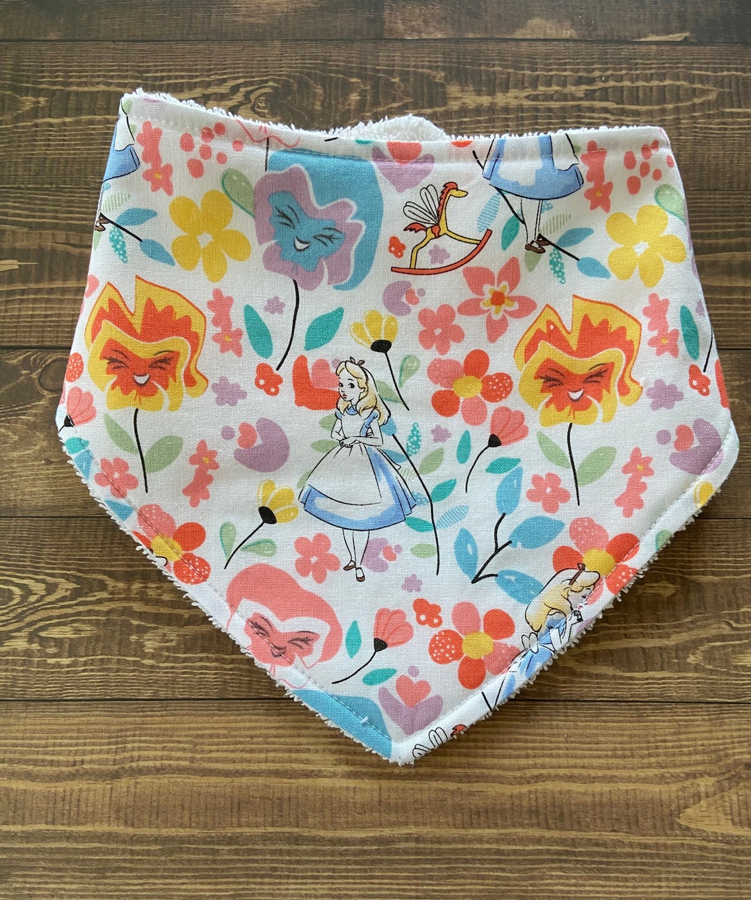 Alice in Wonderland Baby Bib Bandana First Birthday Photo Prop - Etsy