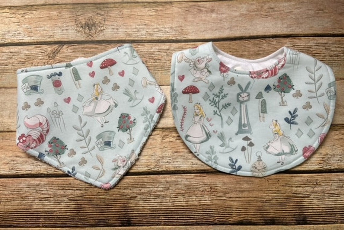 Alice in Wonderland Baby Bib Bandana First Birthday Photo Prop - Etsy