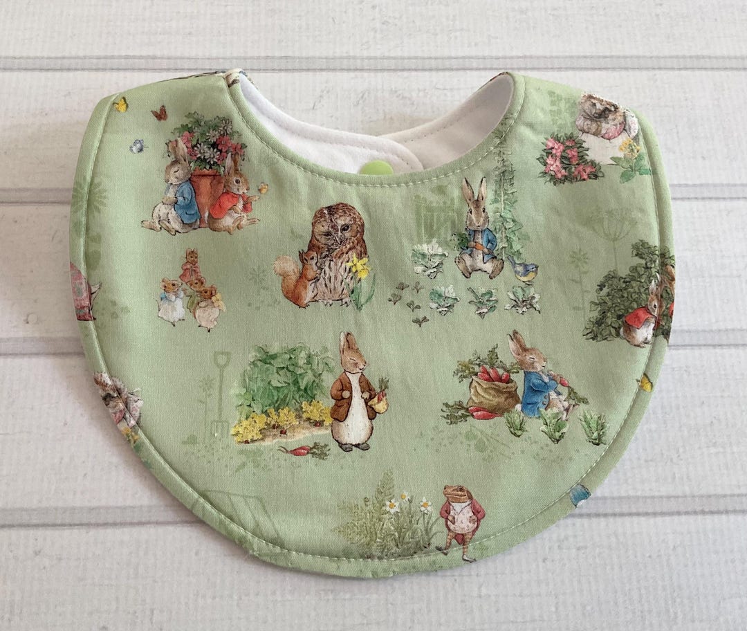 Baby Bib - Peter Rabbit Baby Bib - Baby Shower Nursery Gift - Etsy