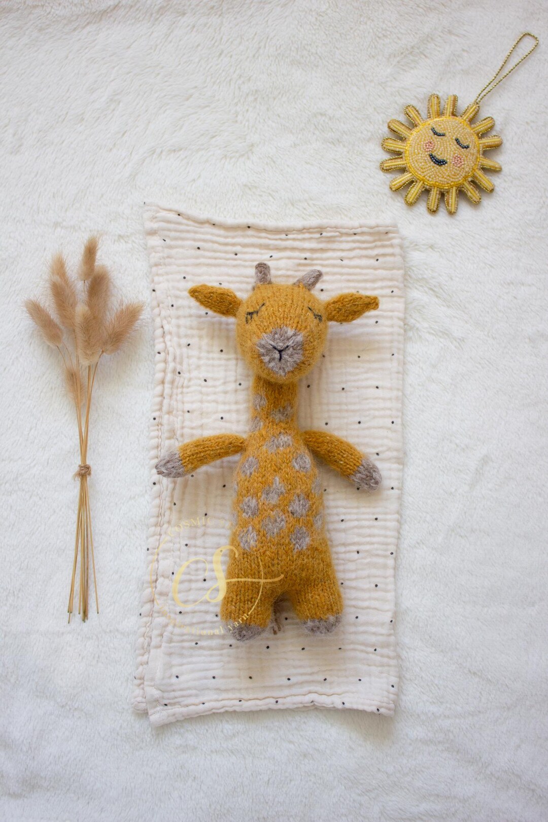 Giraffe Knitting Pattern Giraffe Teddy Softie Stuffed Giraffe Toy Pdf ...