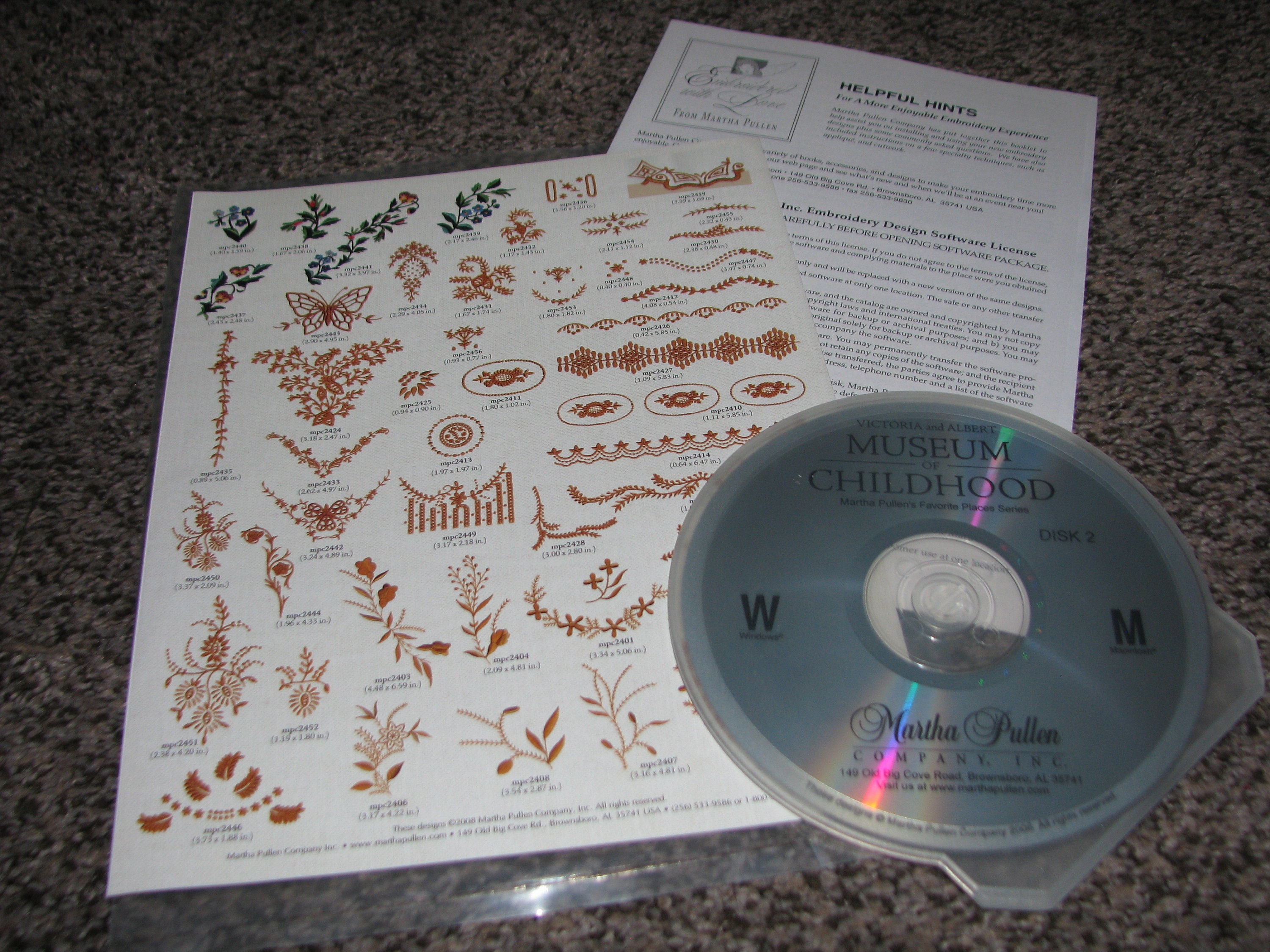 Martha Pullen Machine Embroidery Designs CD. Buy 1 or Get All at a ...