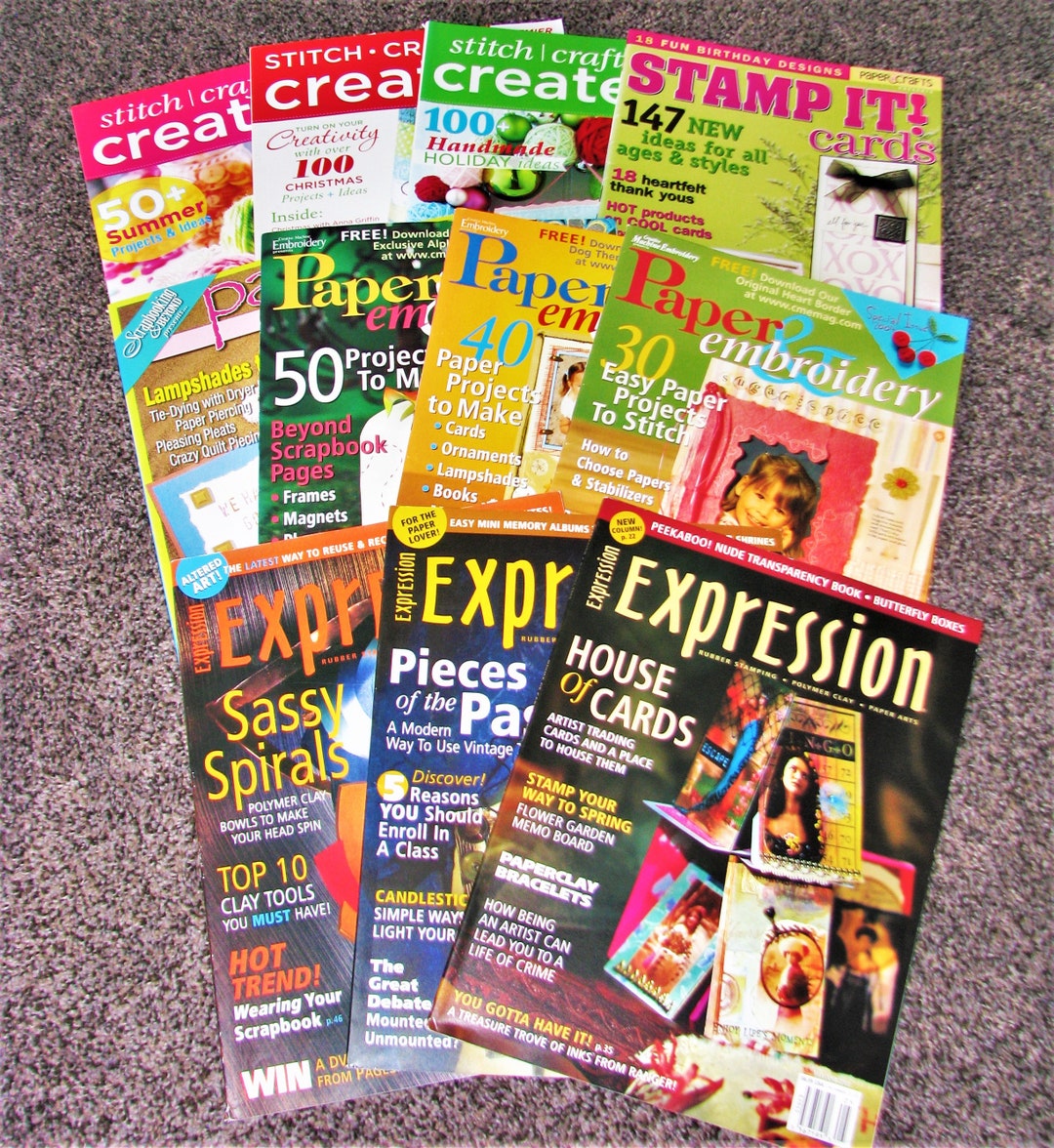Expression, Create, Paper and Embroidery Magazines From the 2000s and ...