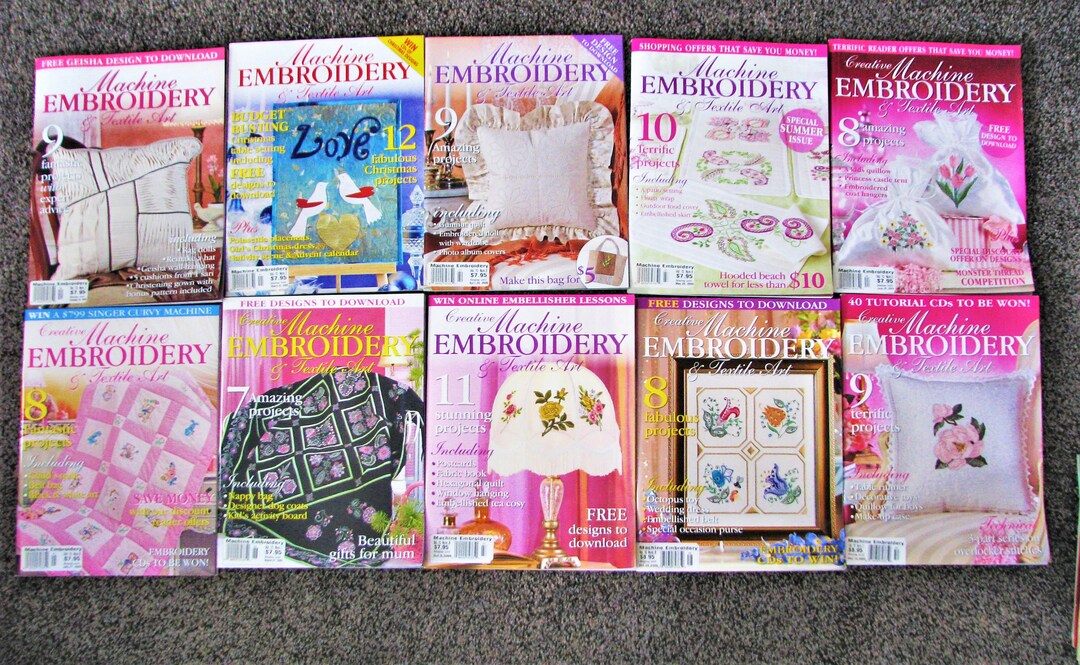 Creative Machine Embroidery and Textile Art Magazines Australian. 2009 ...