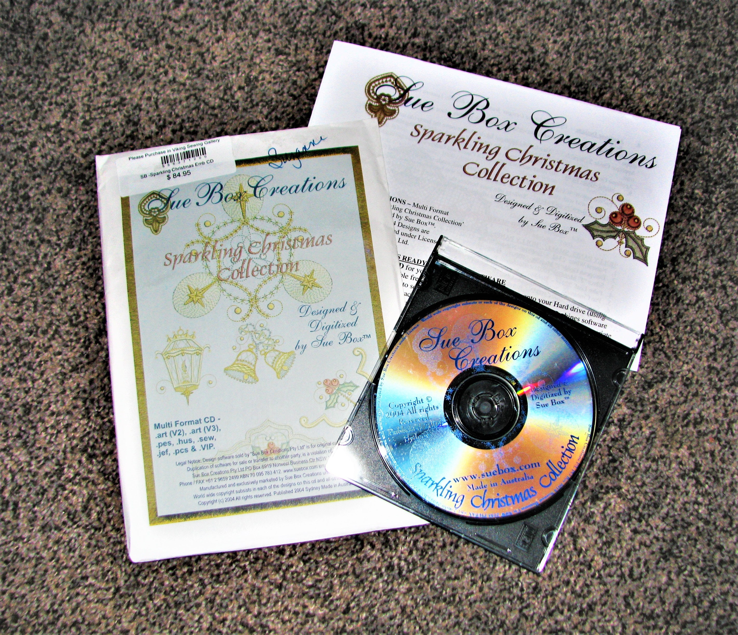 Sue Box Creations Machine Embroidery Design Cds. Teddy Bears, Fairies ...