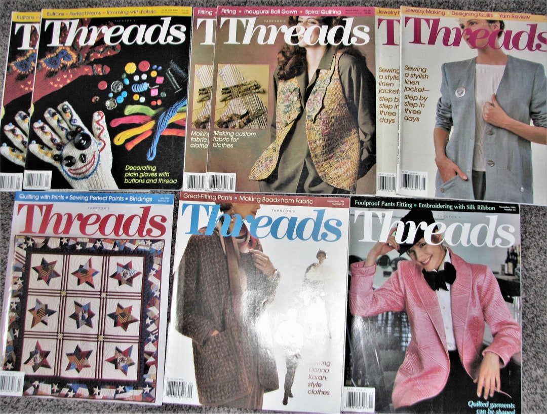 Vintage 1994 Threads Magazines. Buy 1 to Complete Your Collection or ...