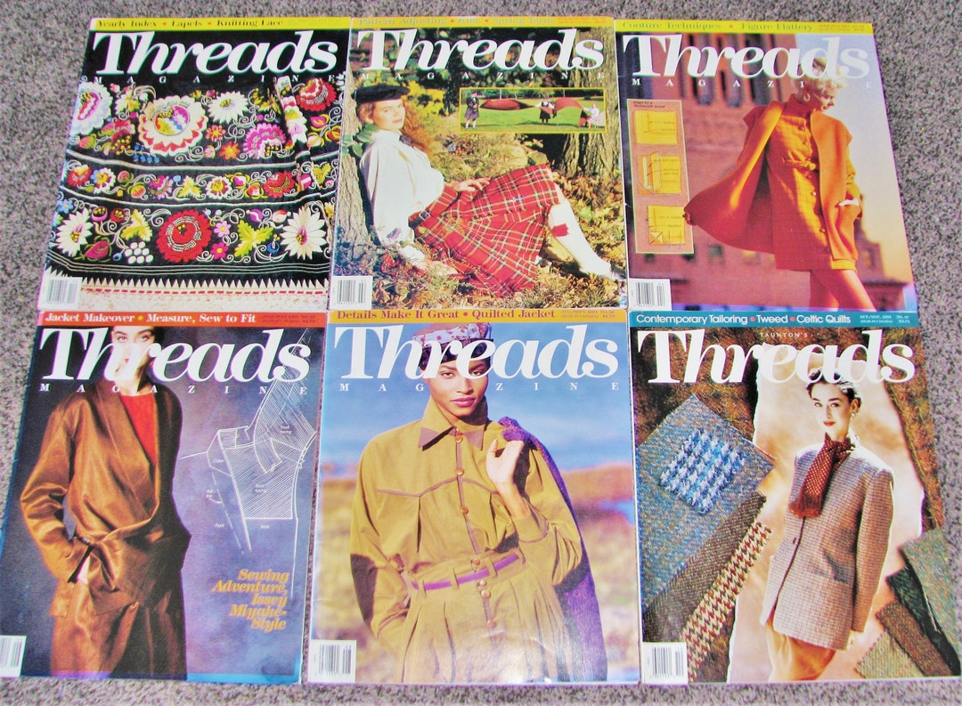 Vintage 1991 Threads Magazines. Buy 1 to Complete Your Collection or ...
