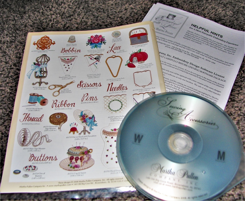 Martha Pullen Machine Embroidery Designs CD. Buy 1 or Get Remaining at ...