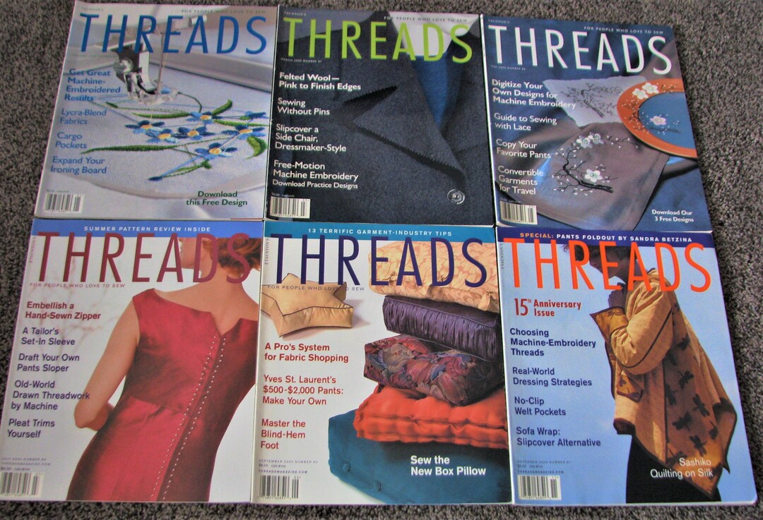 Vintage 2000 Threads Magazines. Buy 1 to Complete Your Collection or ...