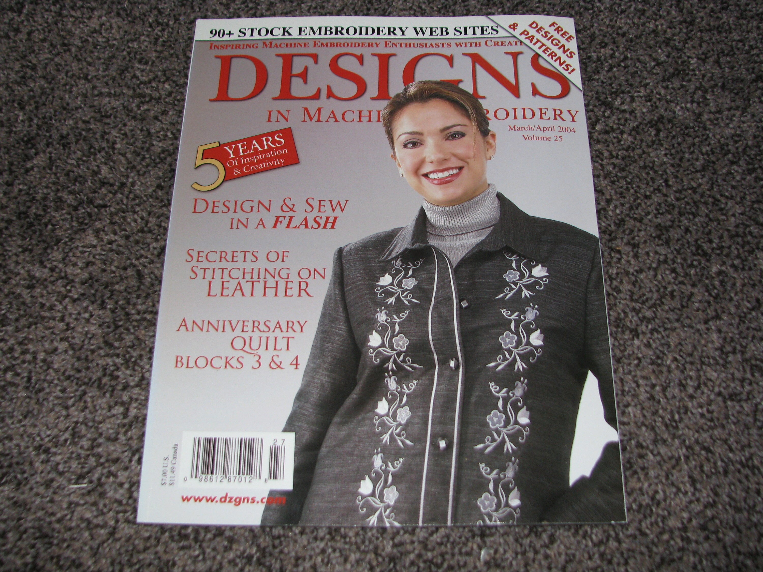 Designs in Machine Embroidery Magazine Year 2004. the - Etsy