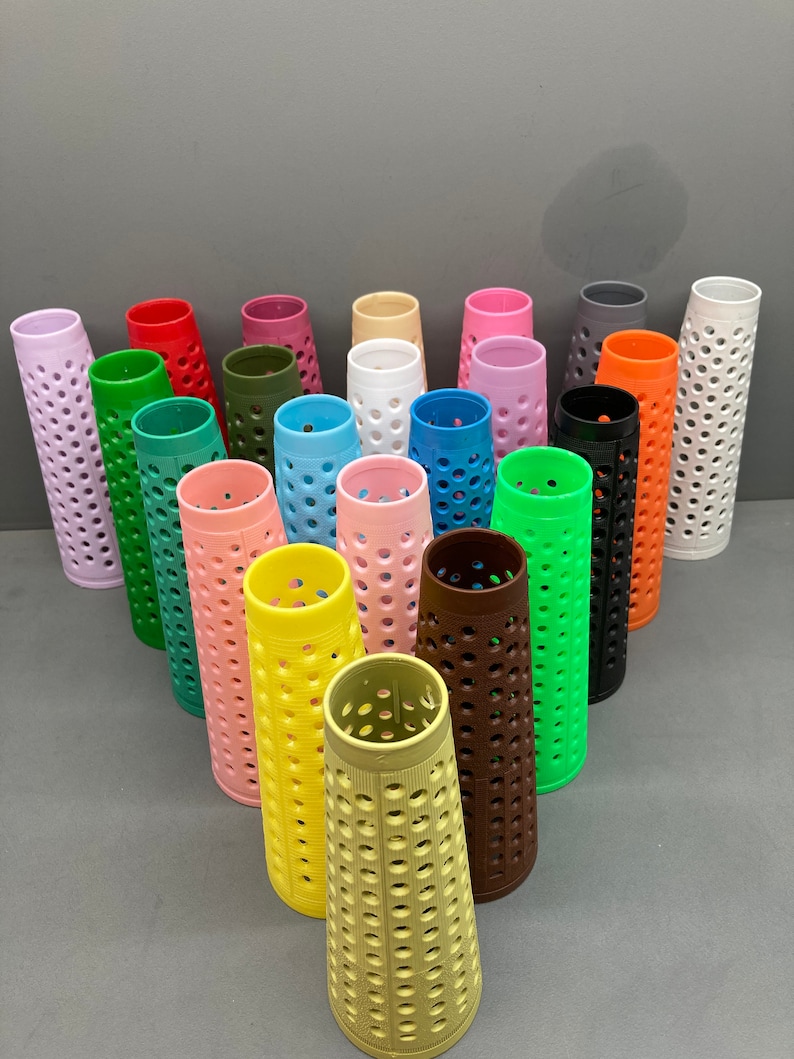 10 Assorted Plastic Yarn Cones for Wool Winding and Craft Use Colours ...