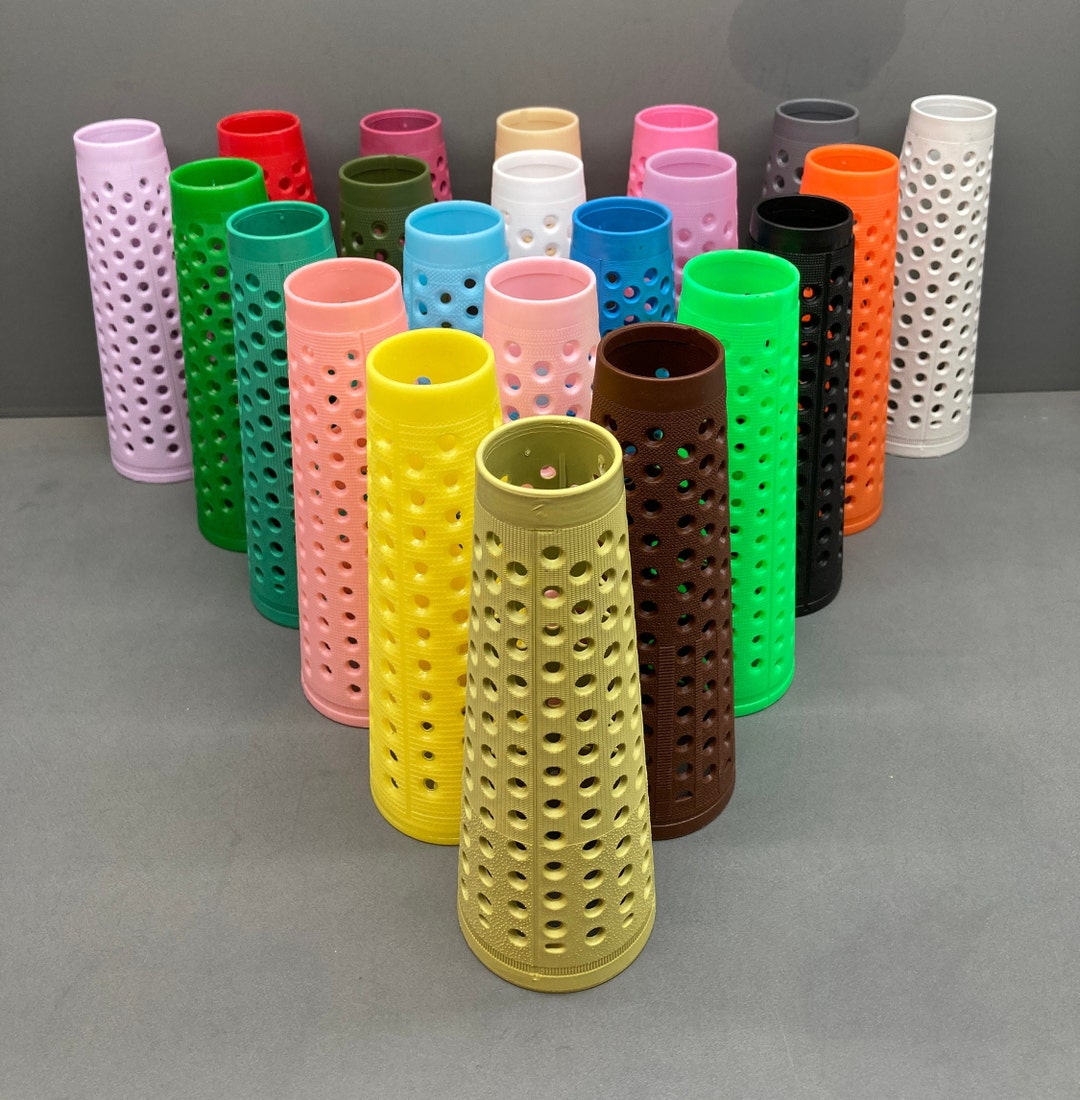10 Assorted Plastic Yarn Cones for Wool Winding and Craft Use Colours ...