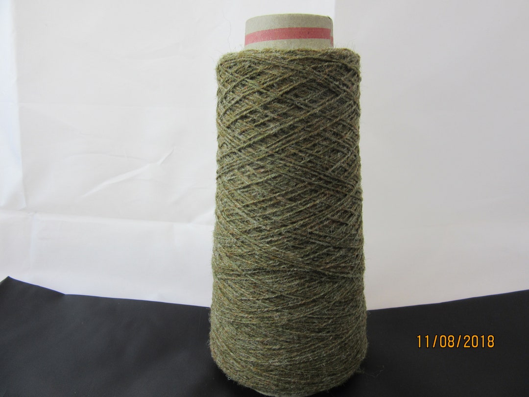 4 Ply Shetland Yarn 100% Wool 400g Cones 2/9's NM - Shade Thicket Green ...
