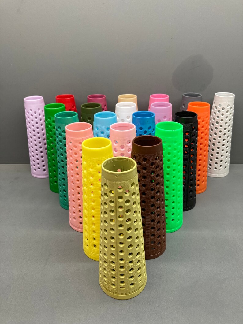 10 Assorted Plastic Yarn Cones for Wool Winding and Craft Use Colours ...